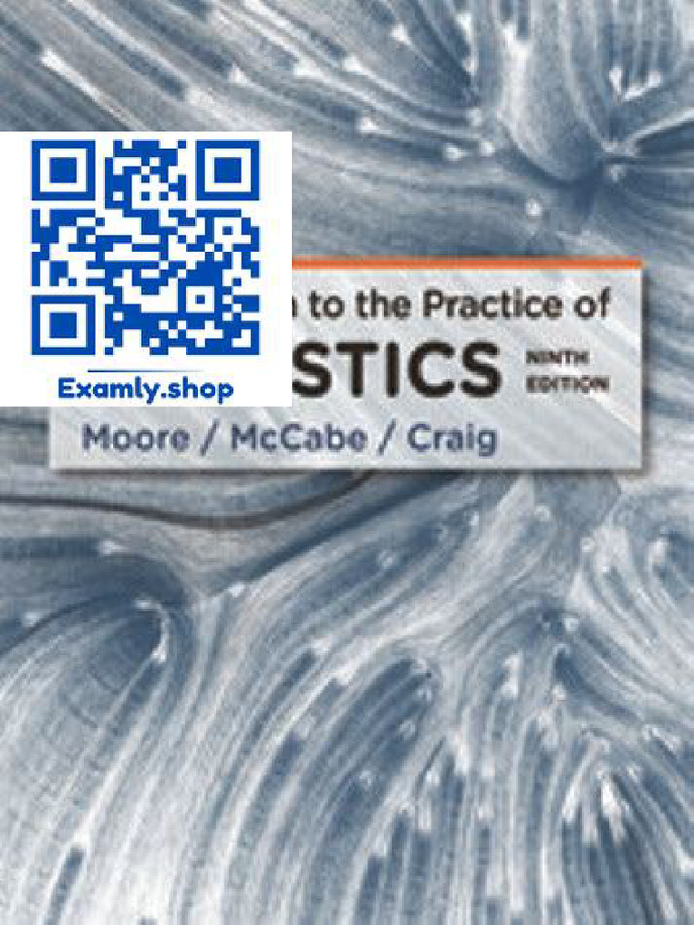 Textbook Introduction To The Practice of Statistics 9th Edition David S ...