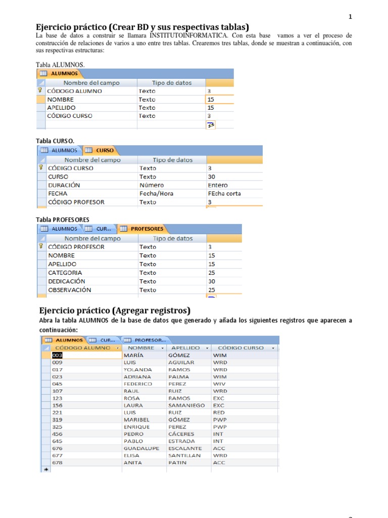Ejercicio práctico de consulta 4 | Bases de datos | Informática ...
