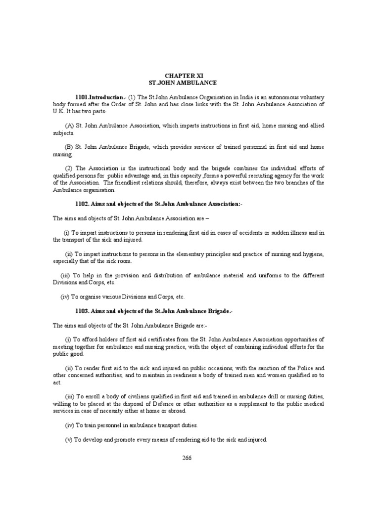 Chapter 11 - St. John Ambulance | PDF | First Aid | Ambulance