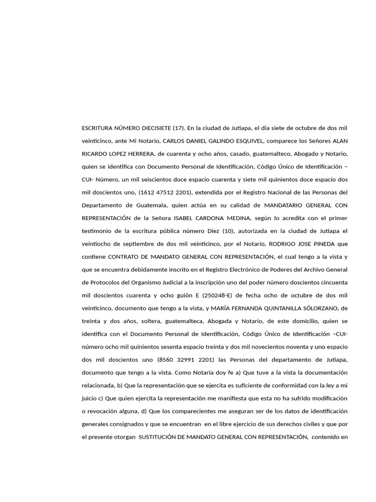Mandato General Con Representacion | PDF | Pagaré