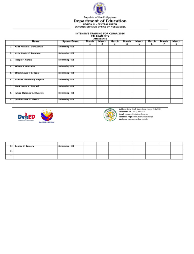 Intensive Training For Clraa 2026 | PDF