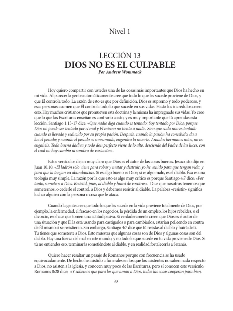Discipleship Evangelism Study Guide Language Spanish Level 1 Lesson 13 ...
