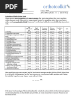Lower Extremity Functional Scale (Spanish) | PDF