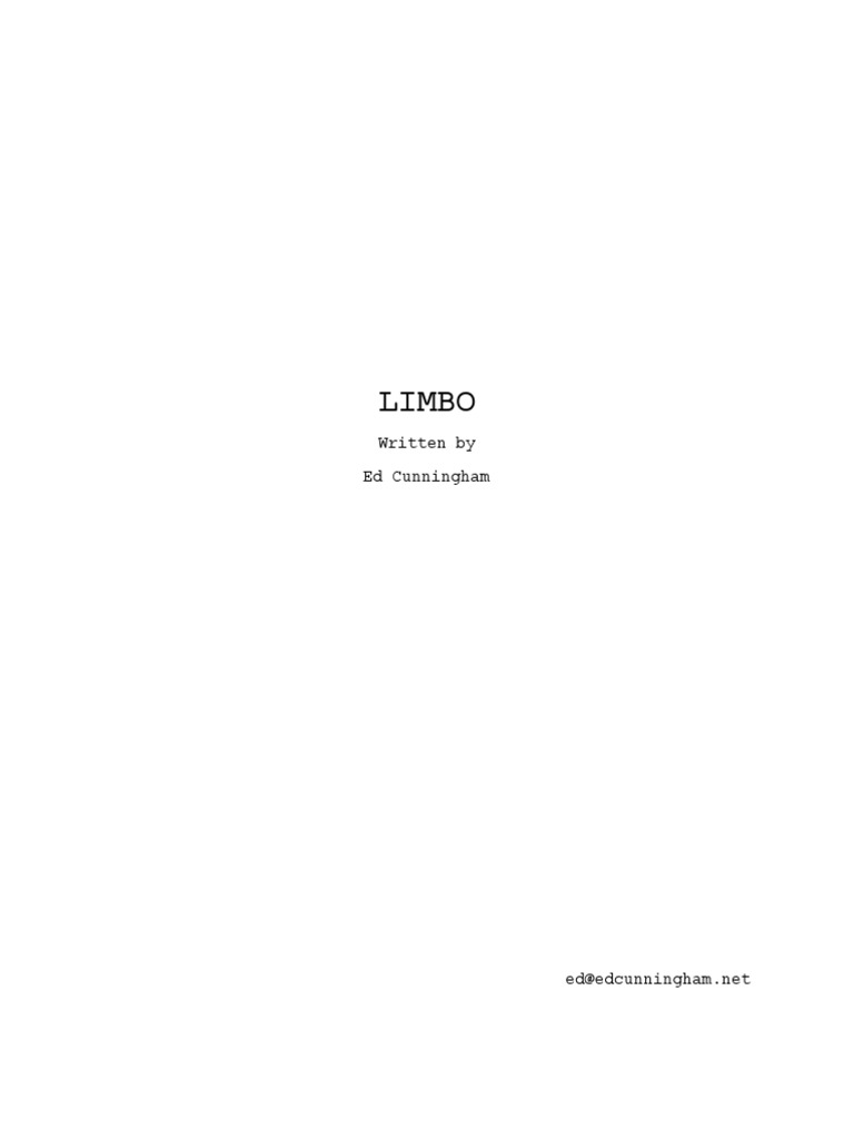 Limbo: Written by Ed Cunningham | PDF | Leisure