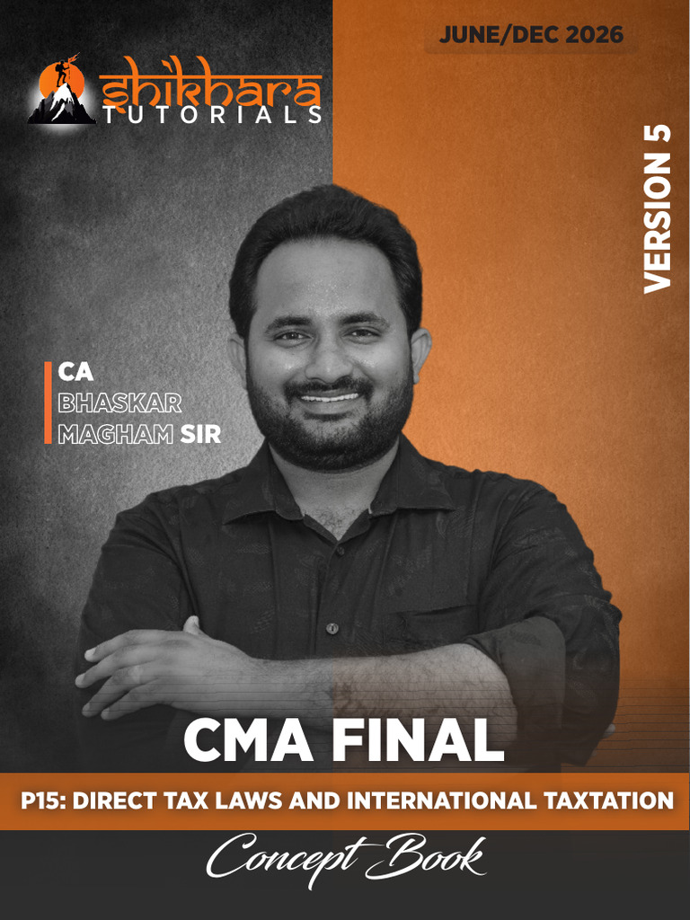 CMA Final DT Version 5 Concept Book J and D 2026 by CA Bhaskar Magham ...