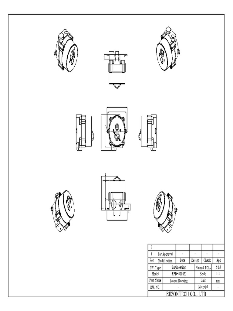 RFD-2000X Layout Drawing | PDF