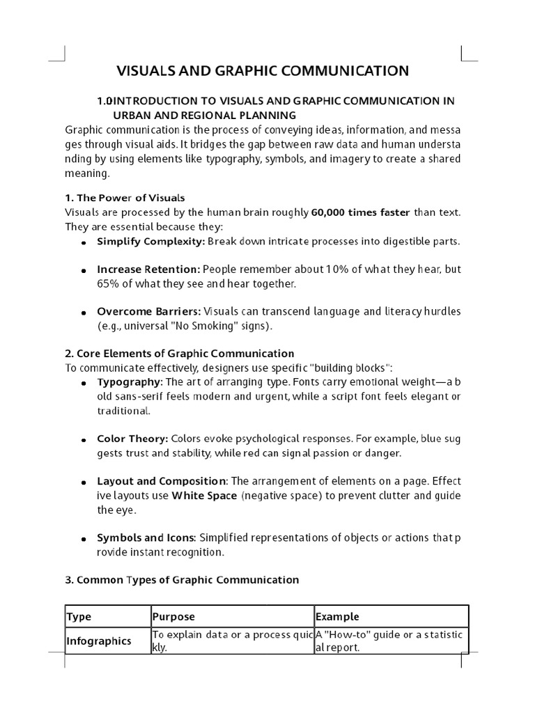 Visuals and Graphic Communication - Phoenix | PDF