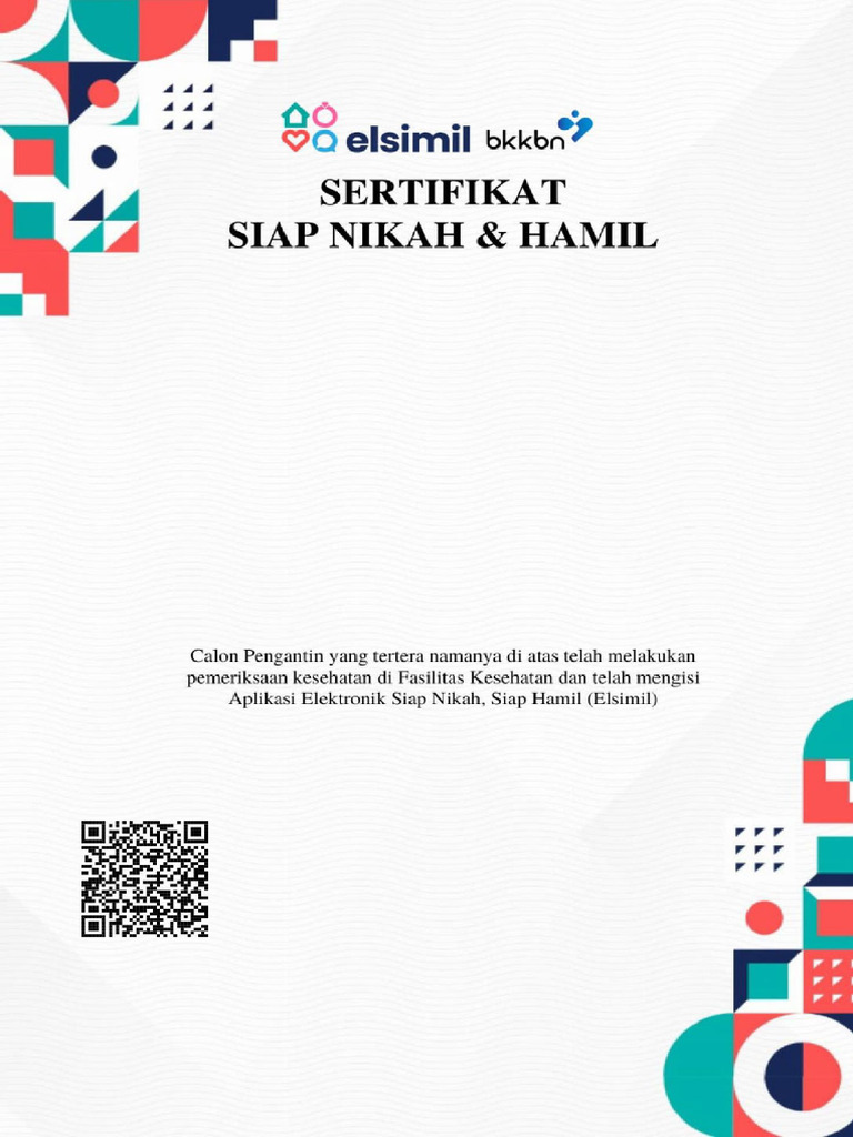 Sertifikat Catin | PDF