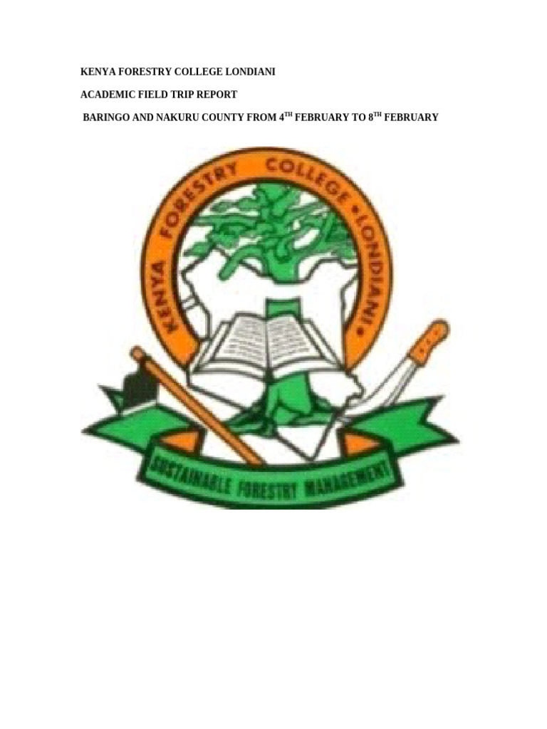 Stephen Nderitu Trip Report | PDF | Seed | Forest Management