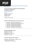 Tally Prime Practice Questions Guide | PDF