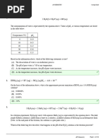 AP Chemistry Practice Exam Section I | PDF | Chemical Reactions ...