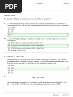 AP Chemistry Unit 8 Progress Check MCQ | PDF | Ph | Acid
