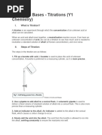 Titration Practical Guide for IGCSE | PDF | Titration | Chemistry