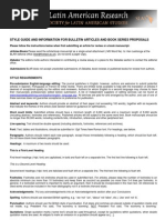 SALJ Style Guide | PDF | Ellipsis | Paragraph