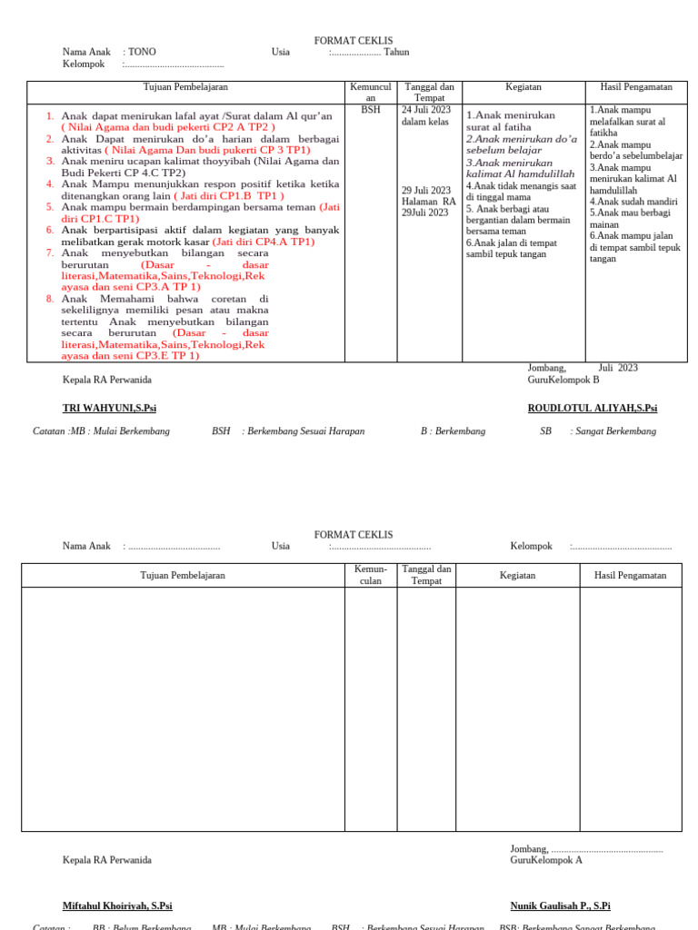 Penilaian Kumer (Master) | PDF