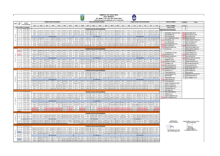 Roster Ramadhan - Spenla Visioner | PDF