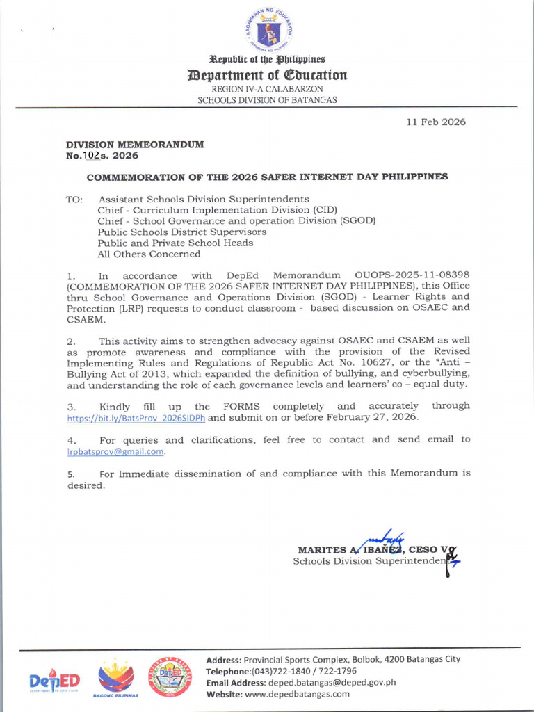 DM 102, S. 2026-Signed Osaec Csaem | PDF