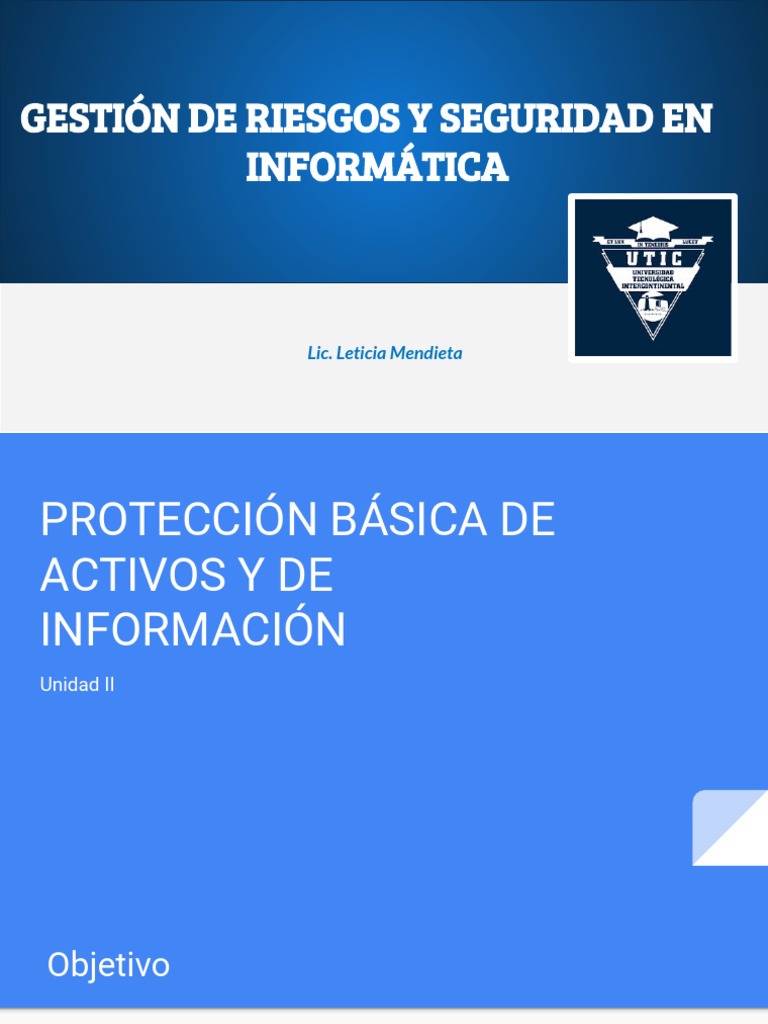 Protección Básica de Activos y de Información (1) | PDF | La seguridad ...
