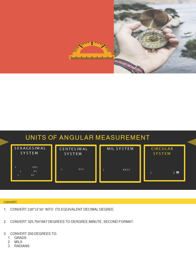 Measurement of Angles and Directions | PDF | Angle | Azimuth