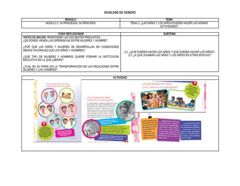 Igualdad de Genero | PDF