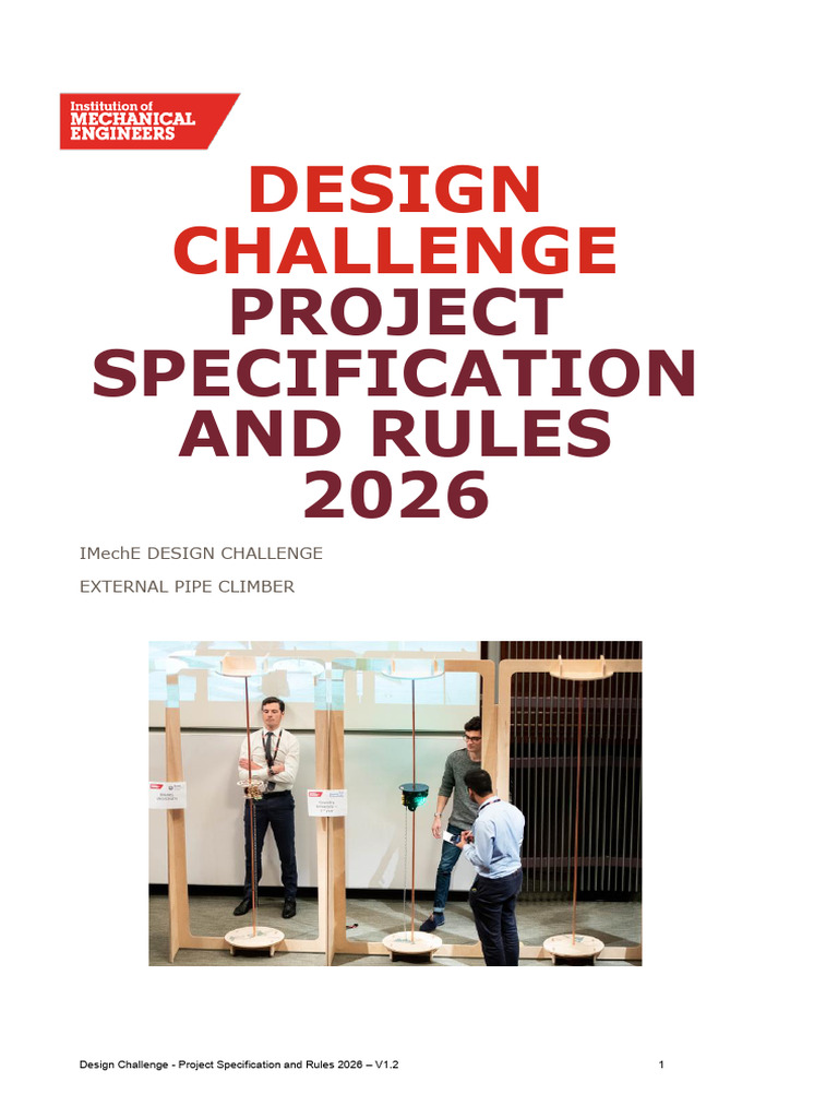 Imeche Design Challenge Project Specification and Rules 2026 v1 2 Final ...