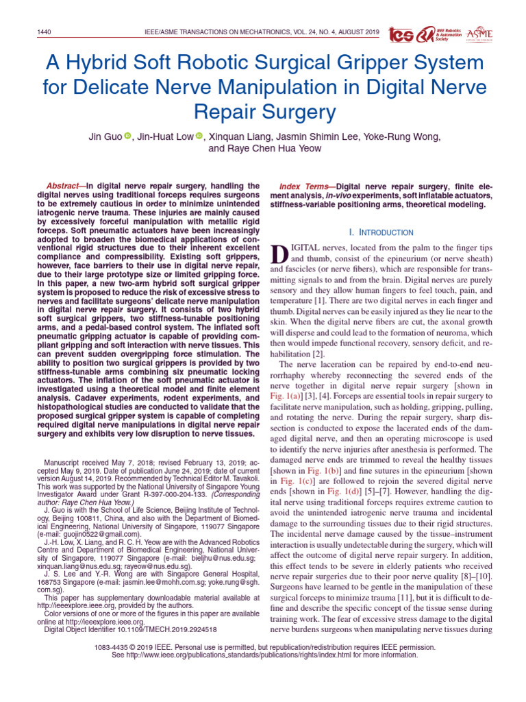 A Hybrid Soft Robotic Surgical Gripper System For Delicate Nerve ...