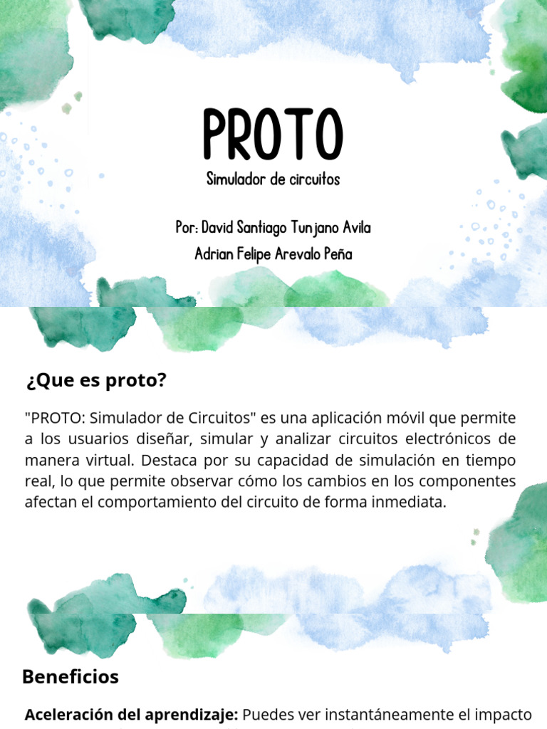 Presentacion PROTO-David Tunjano-Adrian Arevalo | PDF