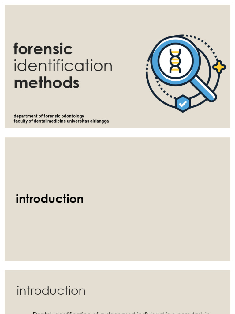 Forensic Human Identification | PDF | Forensic Science | Fingerprint