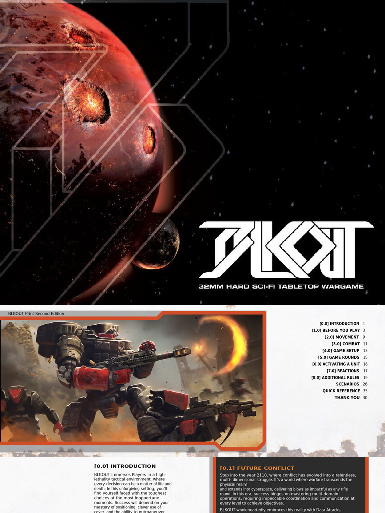 Blkout Digital Rule Book | PDF | Infantry | Warfare