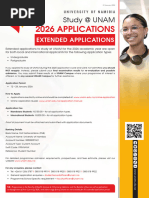 UNAM Application Form 2026 Guide | PDF | Namibia