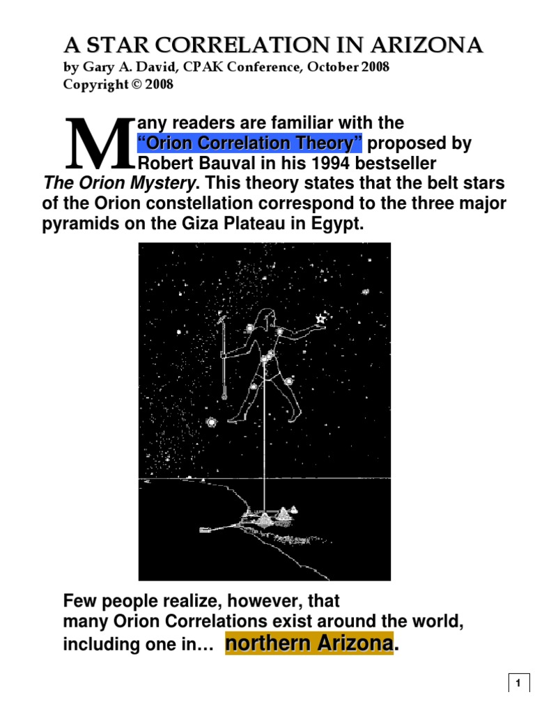 Star Correlation Gary David | PDF | Ancestral Puebloans | Hopi