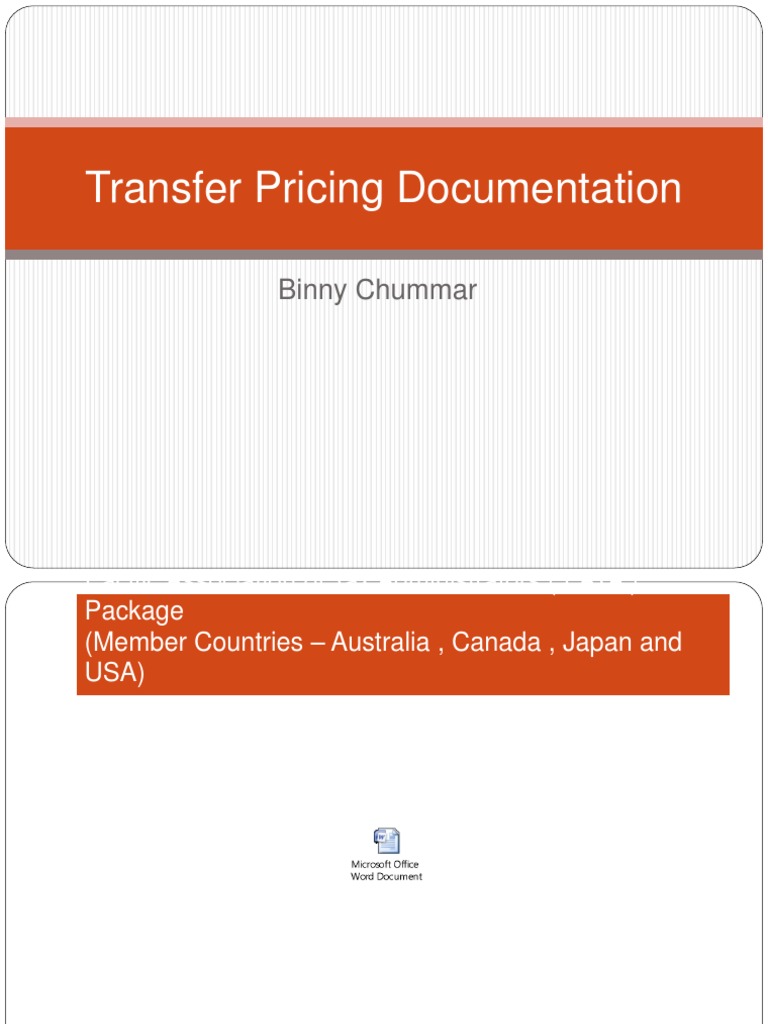 Transfer Pricing Documentation Guide | PDF