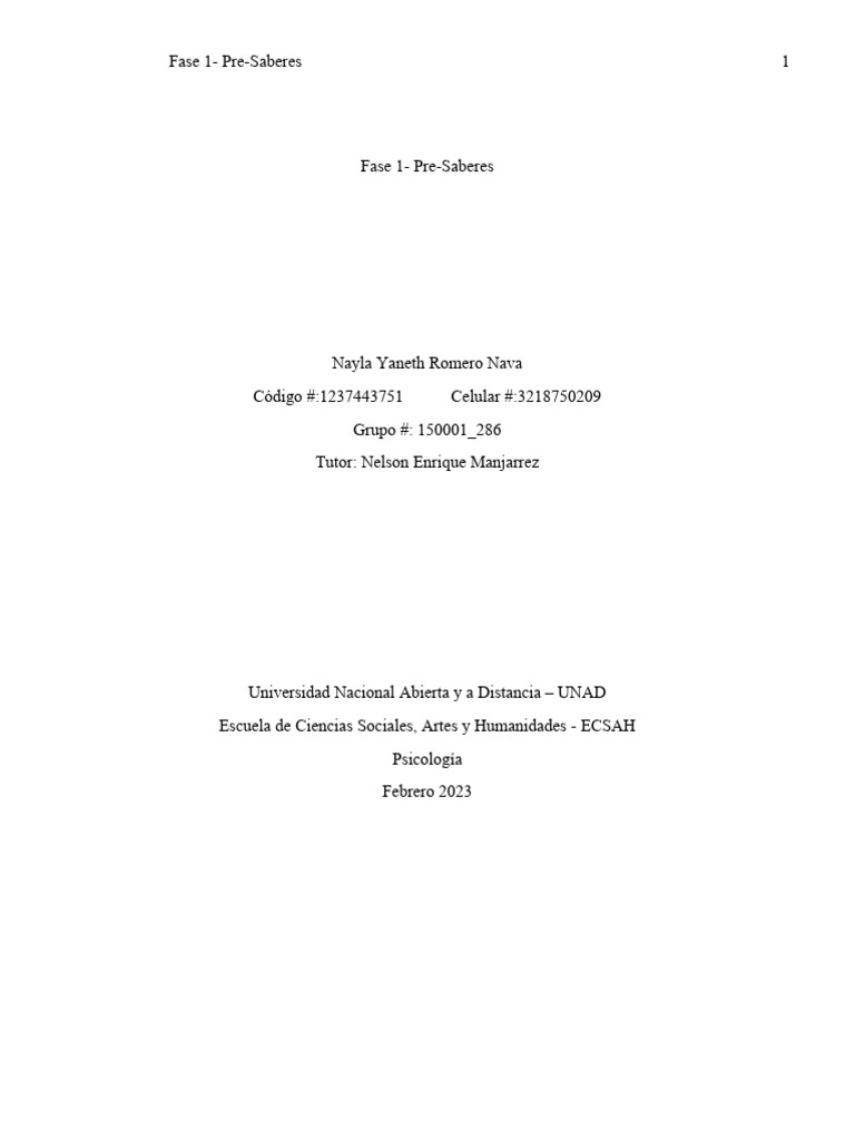 Fase 1 NaylaRomero 150001 286 | PDF | Sustentabilidad
