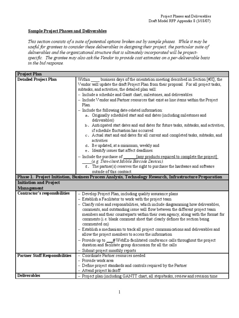 Project Phases and Deliverables | PDF | Xml Schema | Databases