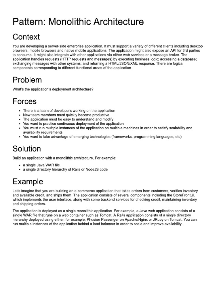 Monolithic 2 | PDF