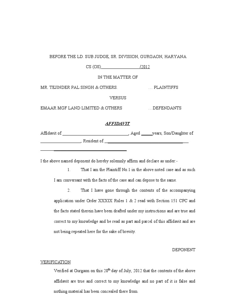 Affidavits | PDF | Affidavit | Legal Procedure