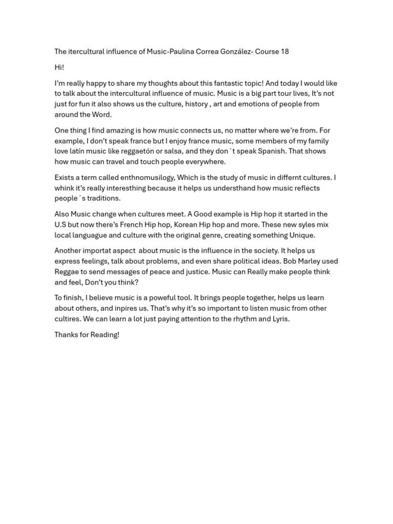 Writing Task - Paulina Correa Gonzalez | PDF