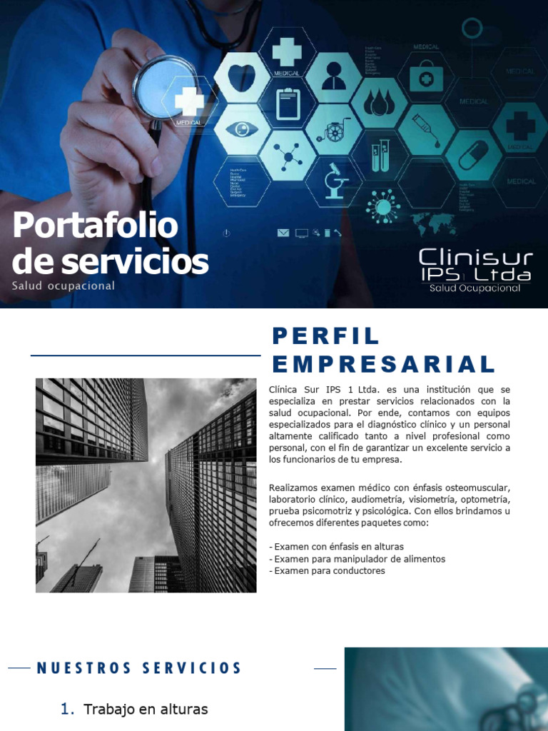 PORTAFOLIO DE SERVICIOS CLINISUR IPS (1) (1)(1) | PDF | Lípido | Especialidades Medicas