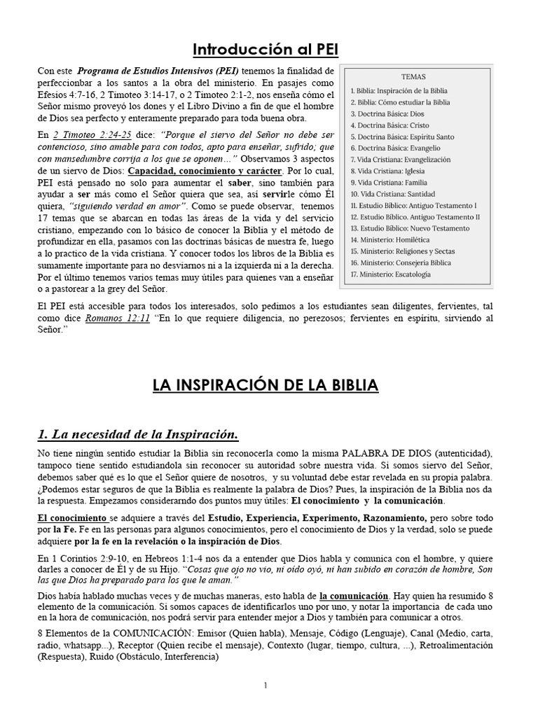 Inspiracion Not as 1 Min Chong | PDF | Comunicación | Biblia