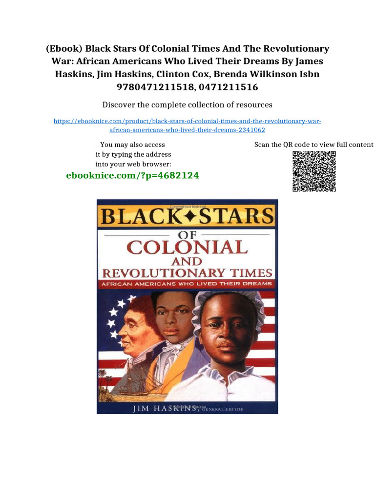 (Ebook) Black Stars of Colonial Times and the Revolutionary War ...