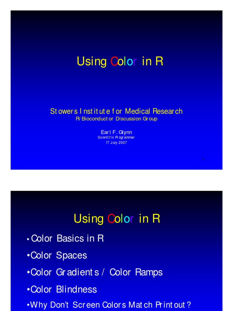 Using Color in R | PDF | Hue | Rgb Color Model