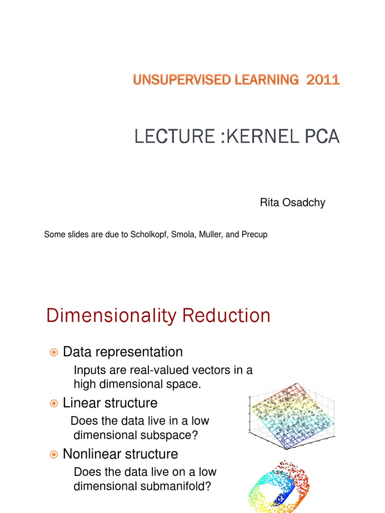 KPCA | PDF | Principal Component Analysis | Eigenvalues And Eigenvectors
