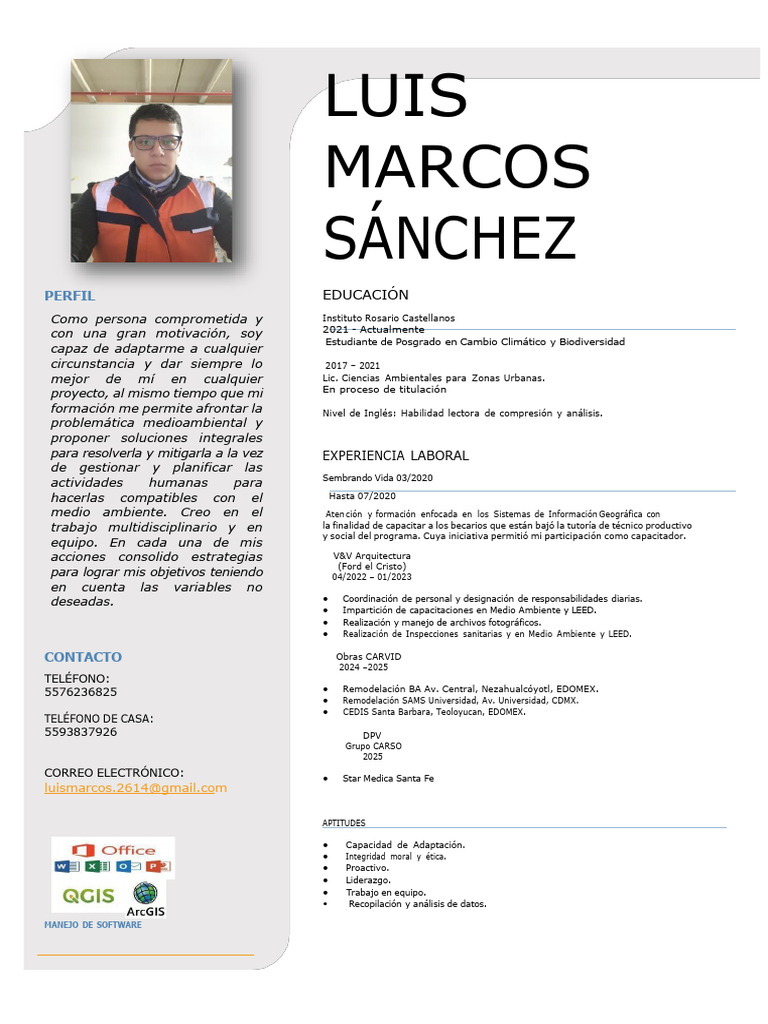 CV Luis Marcos Sánchez AC | PDF