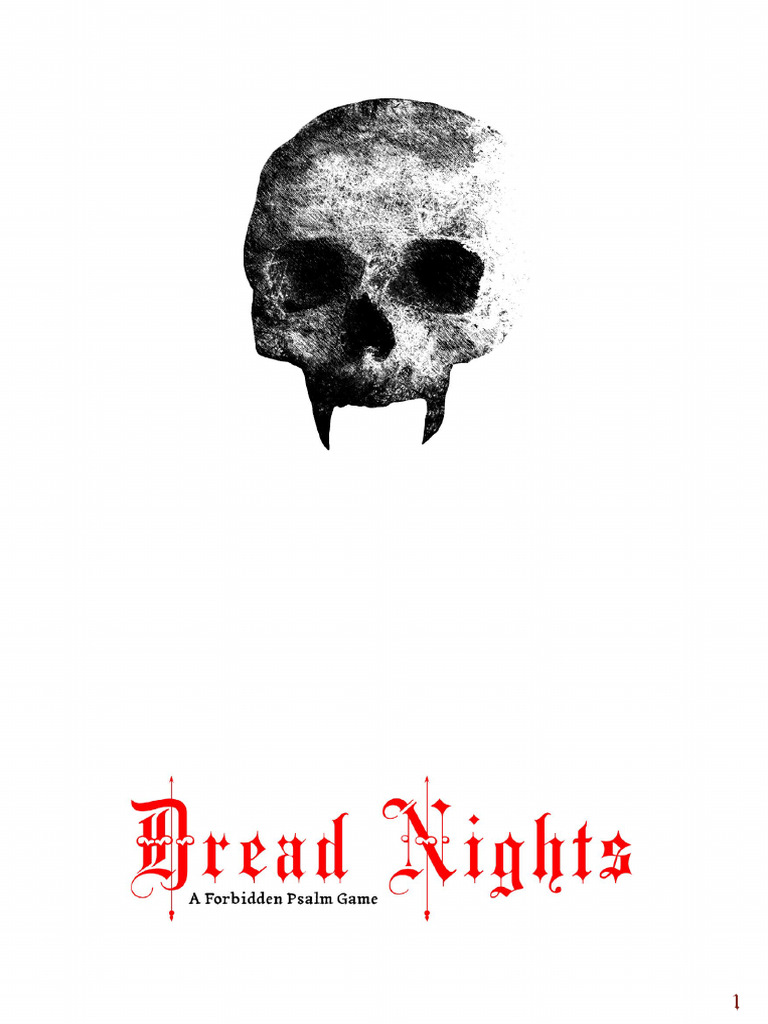 DREAD - NIGHTS For Forbidden Psalm Game Miniatures | PDF