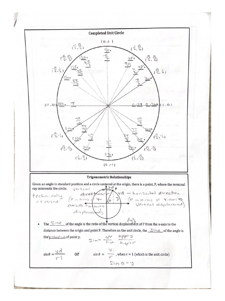 Completed Unit Circle | PDF