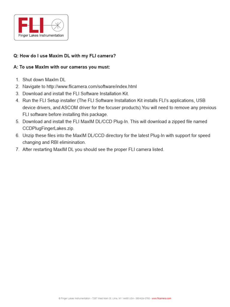Fli Setup Docs | PDF