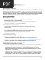 Acadience Reading Benchmark Goals Summary | PDF | Cognition | Human ...