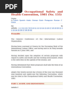 ILO C155: Occupational Safety Convention | PDF | Occupational Safety ...