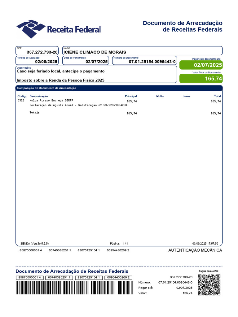 IRPF 2025 2024 Multa Por Atraso Impost Renda | PDF | Imposto de Renda ...