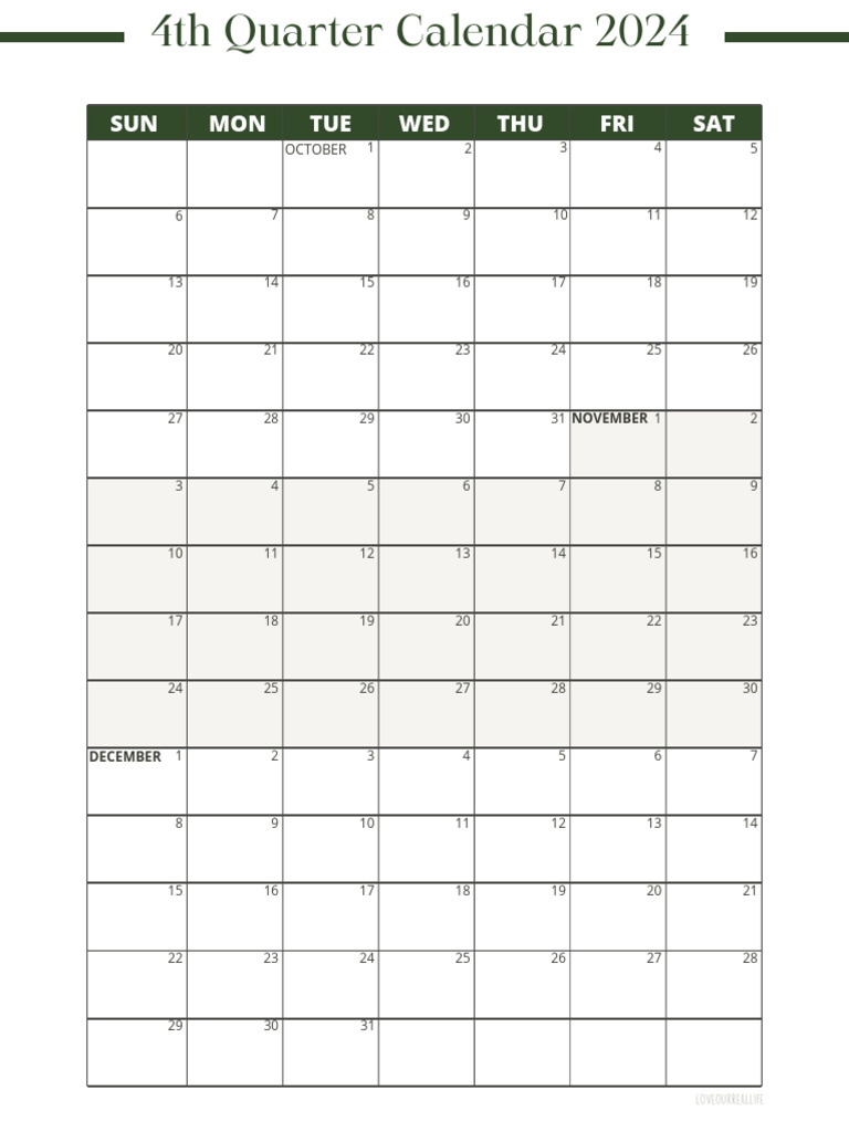 3 Month Calendar | PDF